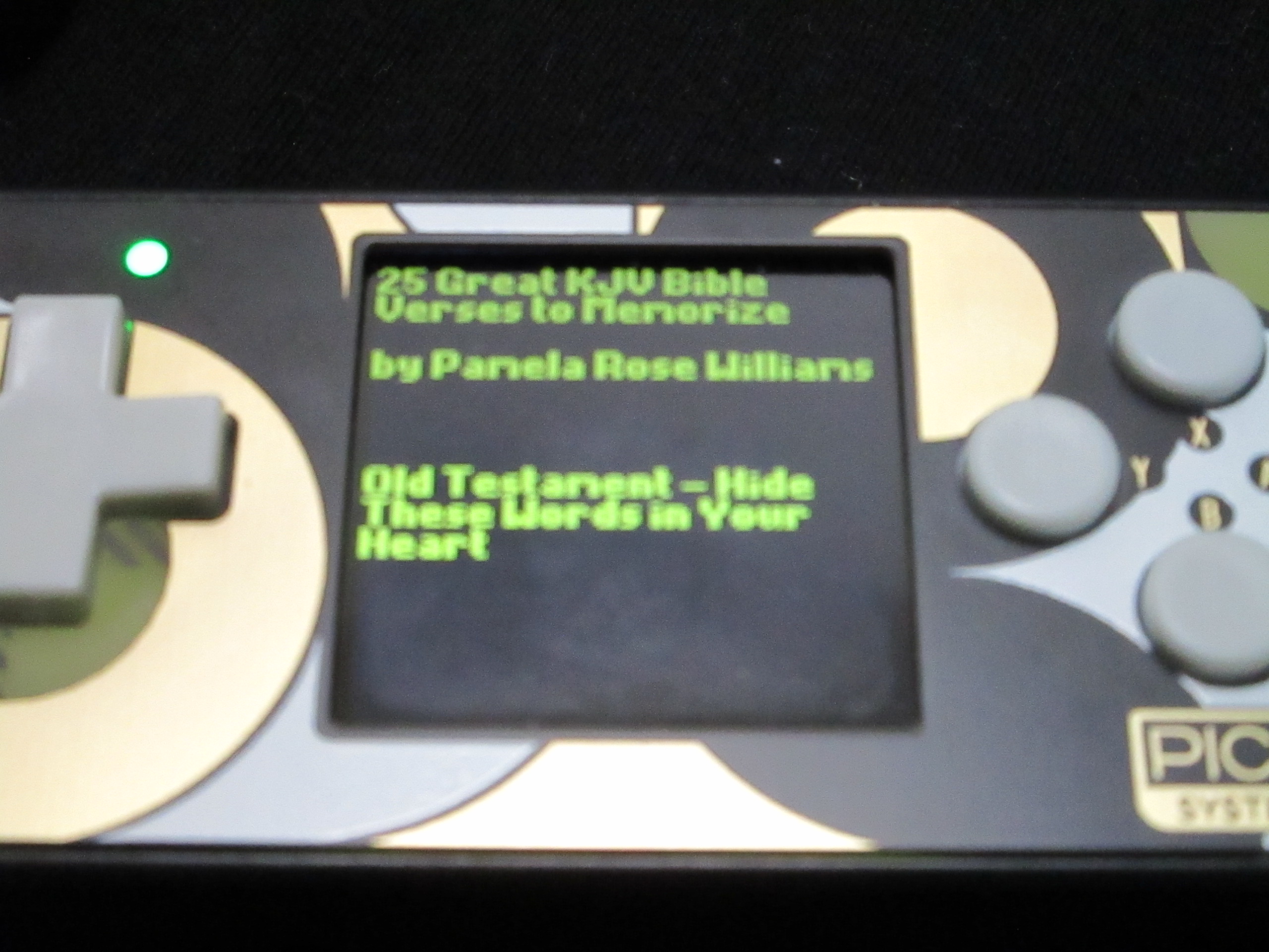 PicoSystem Bible Tool by Greatnessguru