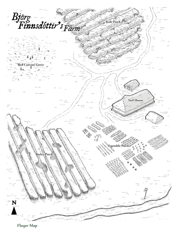 The Cursed Farm: Age of Vikings demo scenario by Chaosium