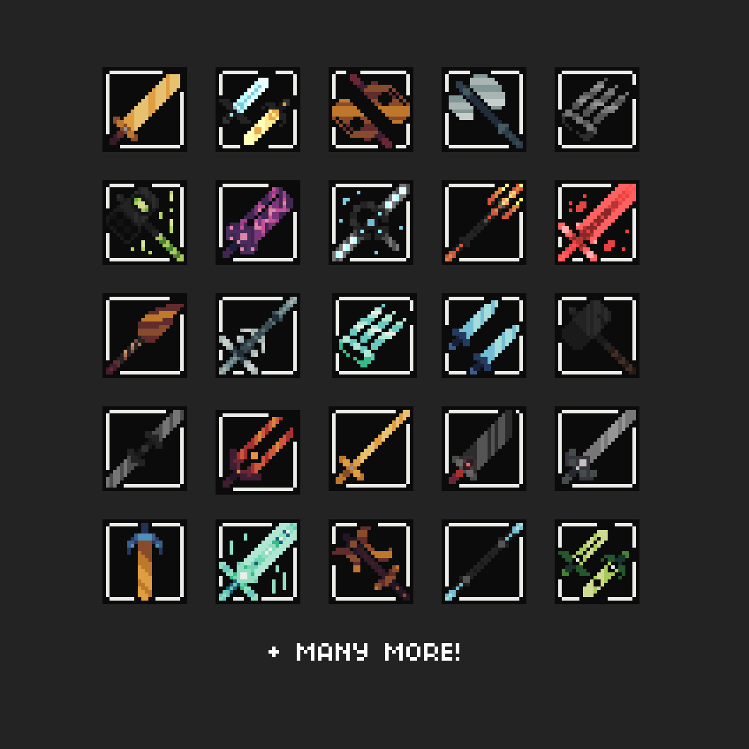 The DARK Series - Icon Pack - Weapons by Penusbmic