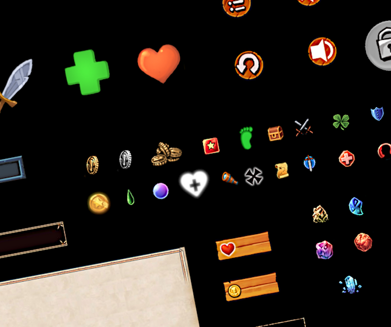 RPG GUI Icons Asset Pack by Sons of Welder