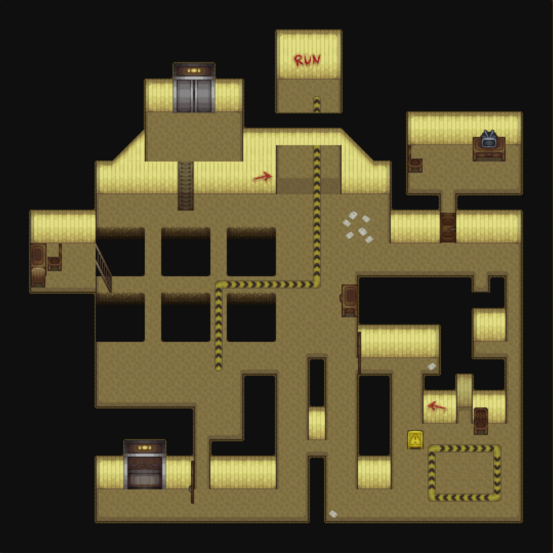 Backrooms Lvl1 [Tileset 16x16] by Yvanzk