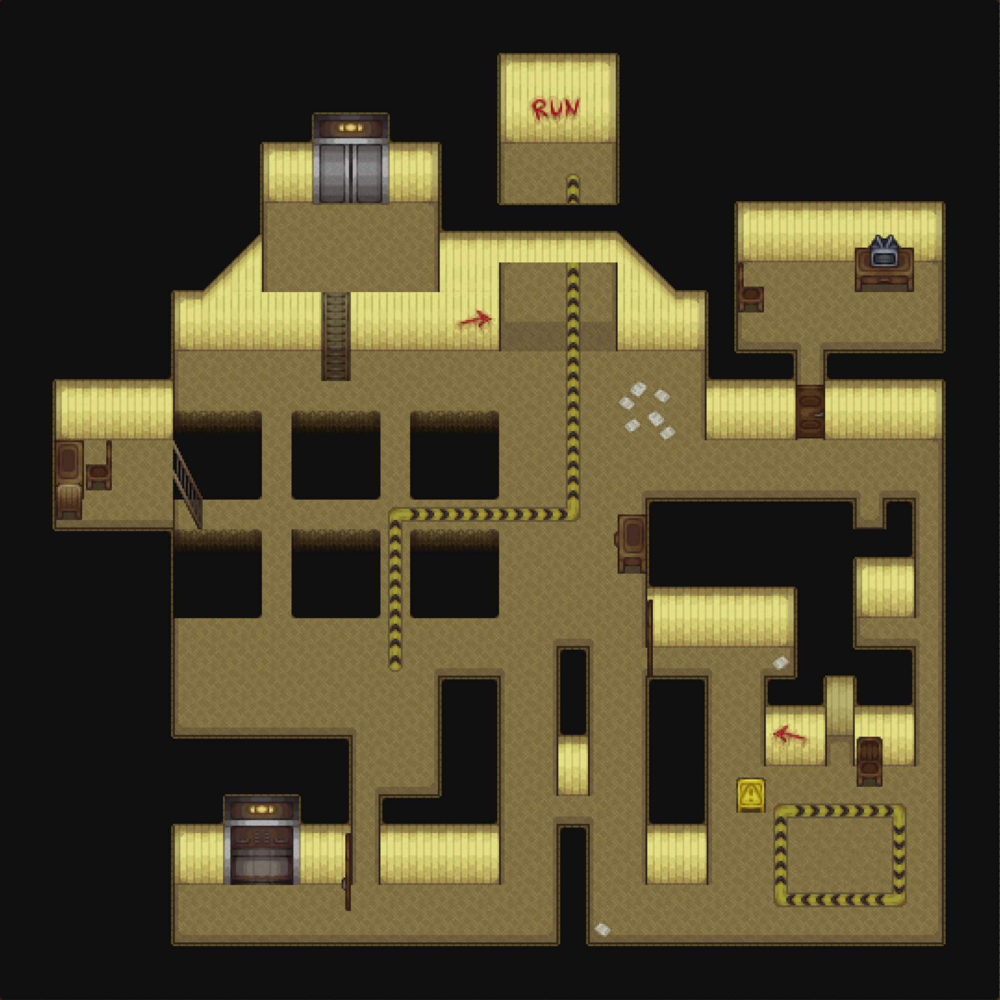 Backrooms Lvl1 [Tileset 16x16] by Yvanzk
