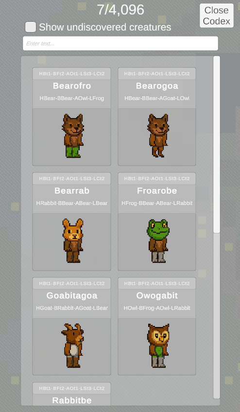 Assemble Creatures v0.0.4 by corey.hampson for Playful.ai Jam: Merge ...