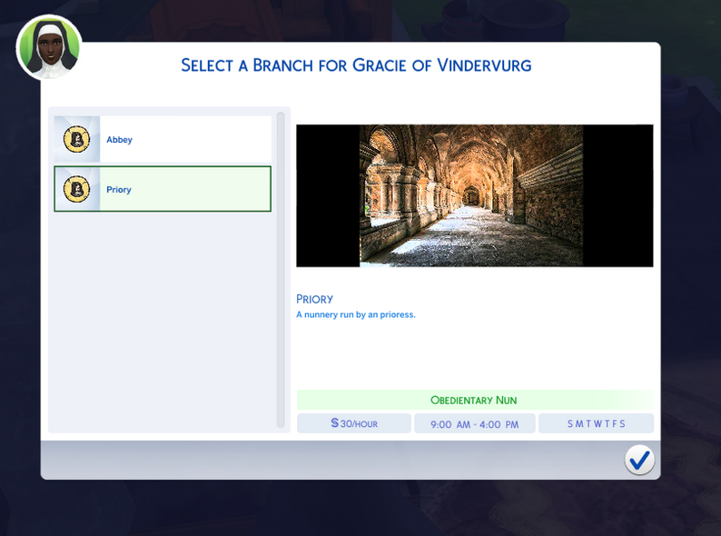 Medieval Nun Career for the Sims 4 by BogusAvathePit's Sims 4 Mods