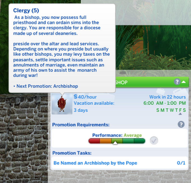 Medieval Clergy Career for the Sims 4 by BogusAvathePit's Sims 4 Mods