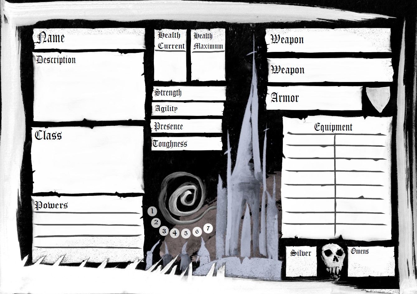 Vox Dei Character Sheet by Yeoman