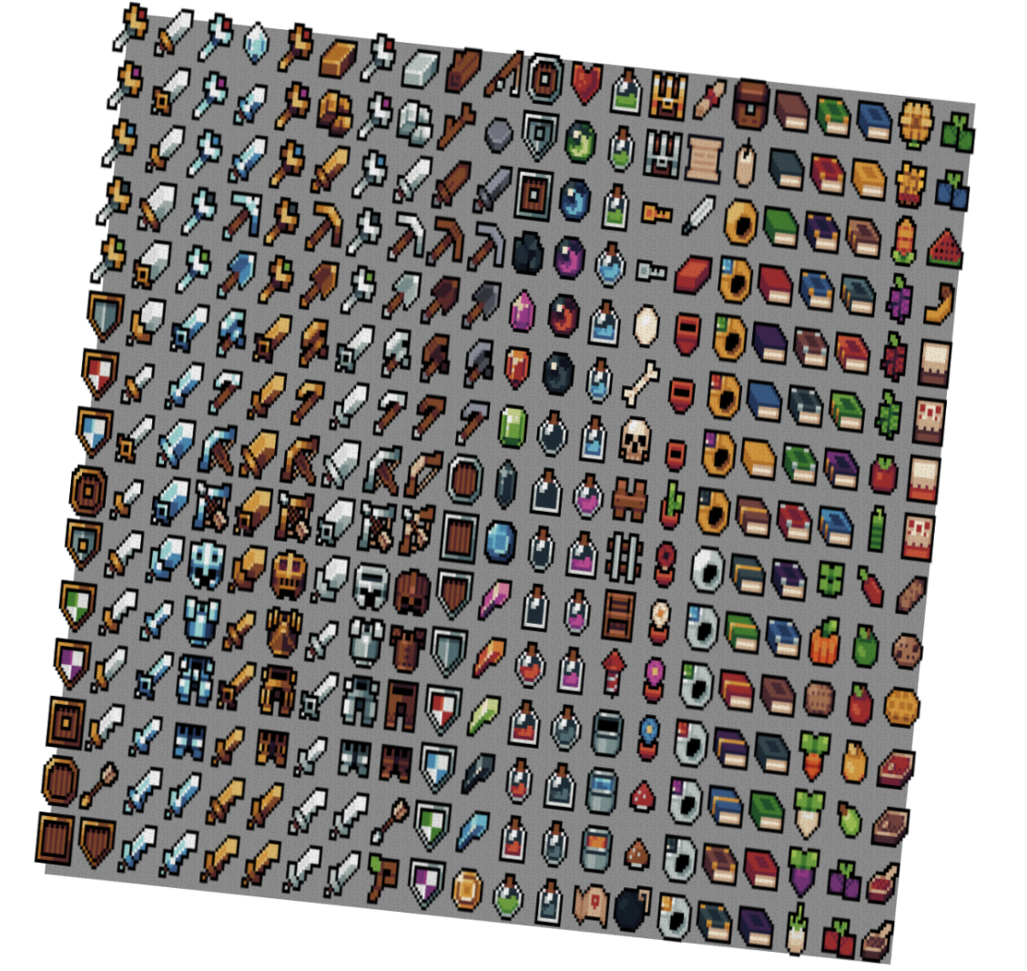 Pixelwood Valley Items Pack 16x16 | More than 300+ Item by Gowl