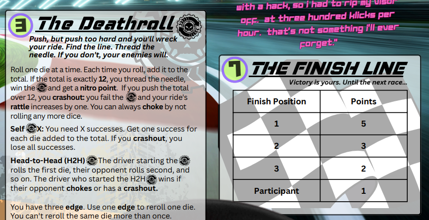 Neon Rush by 8bitfury for One-Page RPG Jam 2025 - itch.io