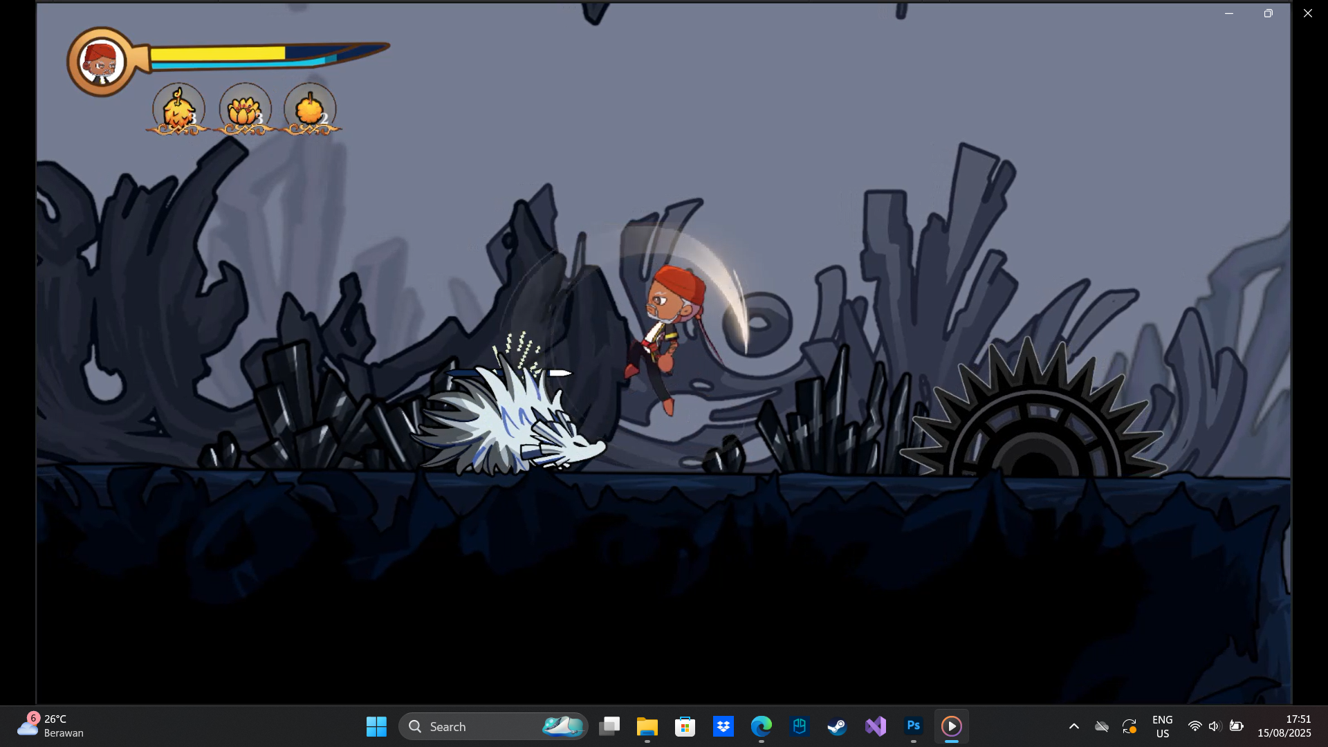 Mandau Cursed Shadow by Dikkyun, repul.l