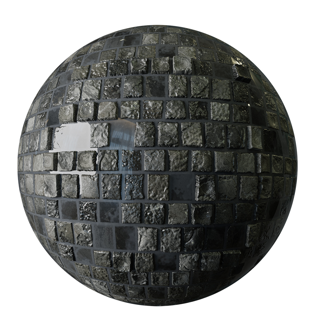 7 different PBR 2k Realistic wet stone ground / pavement textures by ...