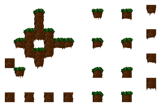 High Quality Pixel Art Grass Tileset by Stone Studios