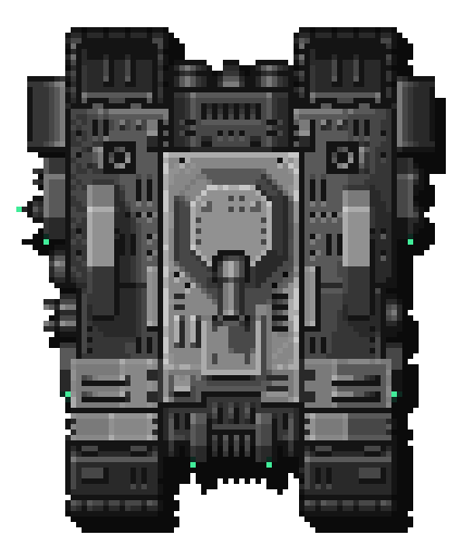 Shmup Tank Boss // 16Bit Pixel art by J i m