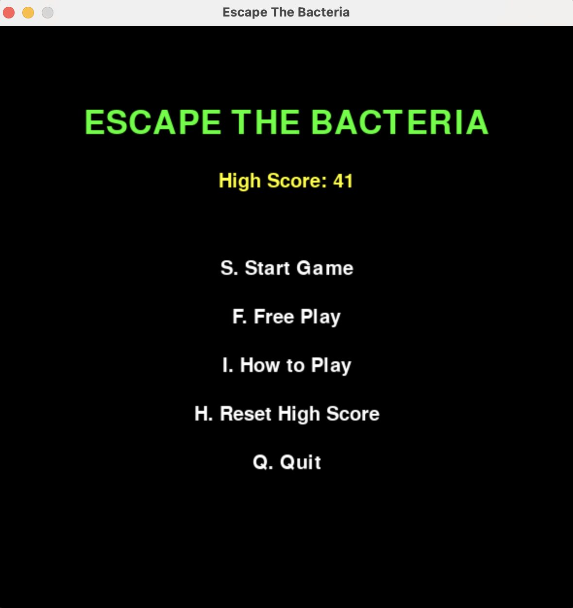 Escape The Bacteria by GameDevRuhaan
