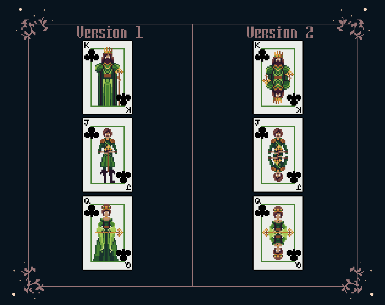 Pixel Art Playing Card Pack by Ellzebee