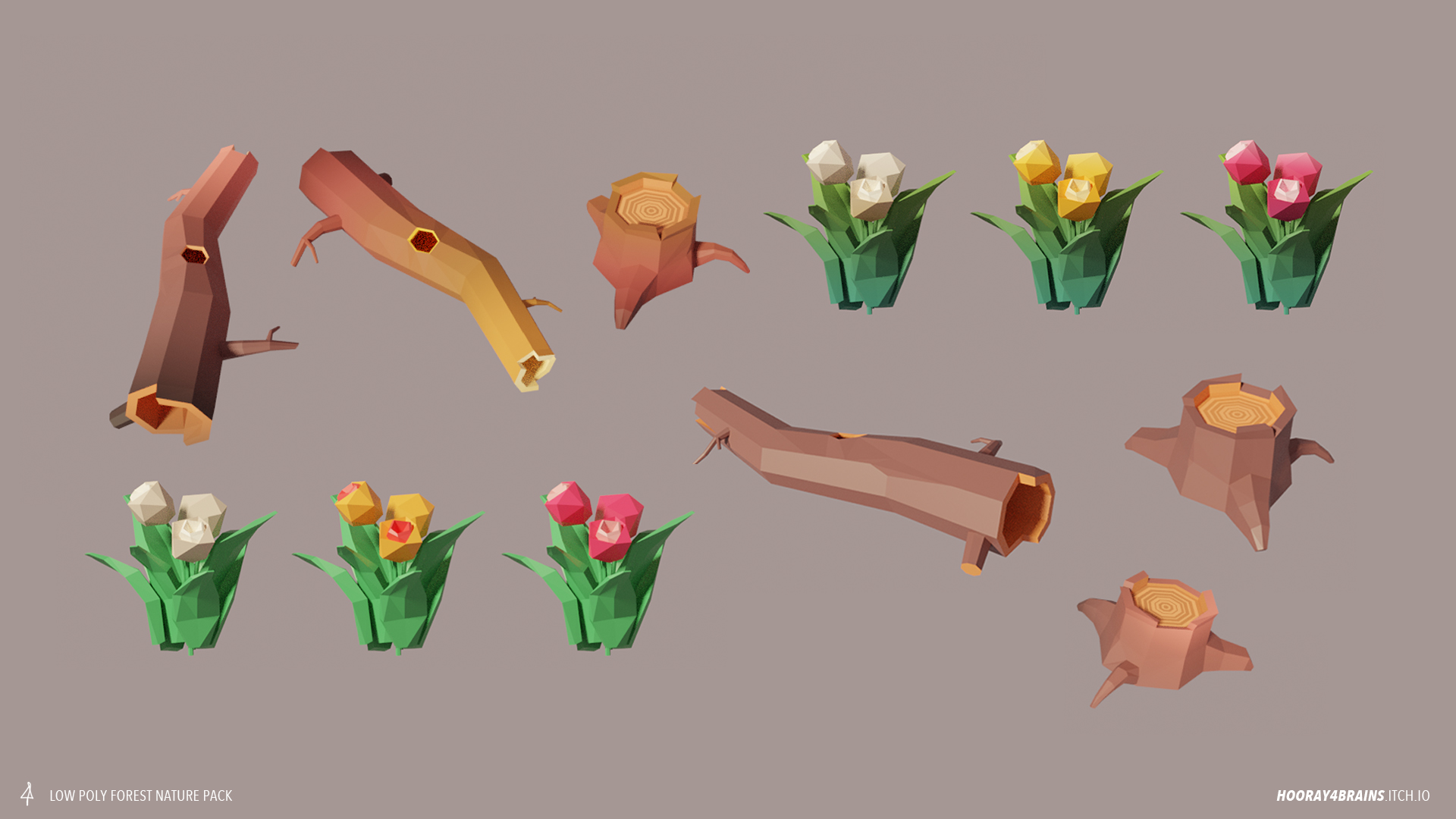 250+ Low Poly Tree Assets – Forest & Dead Trees by hooray4brains