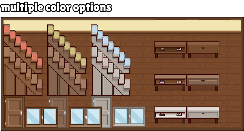 Pixel Interior – Cozy 16x16 Living Room & Kitchen Top Down Tileset by ...