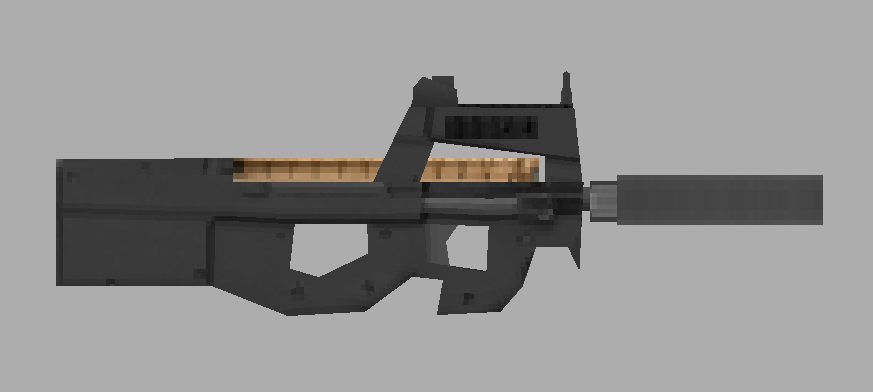 PSX Low Poly P90 - Game Ready by Neko Ninja Labs