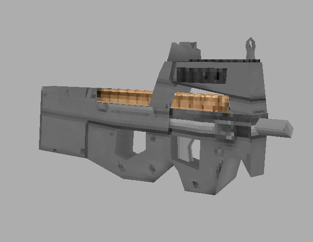 PSX Low Poly P90 - Game Ready by Neko Ninja Labs