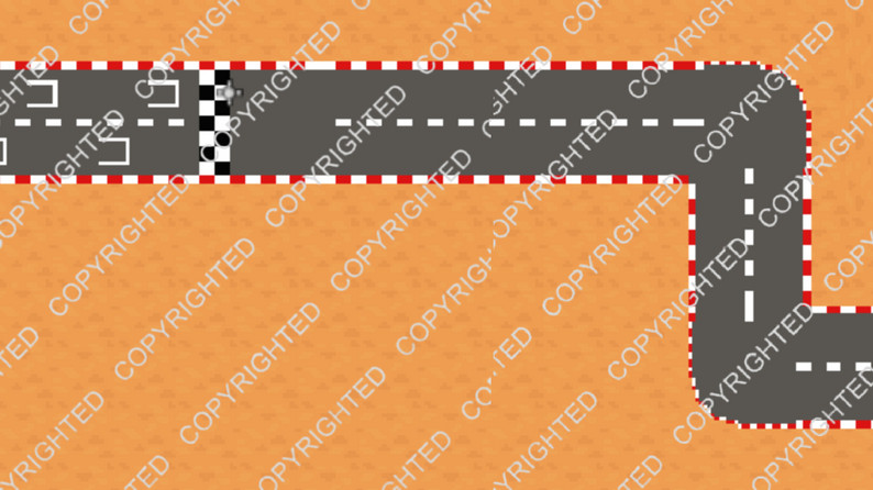 Racetrack 2D Pixel Art Tileset Tilemap by Mr Charlie
