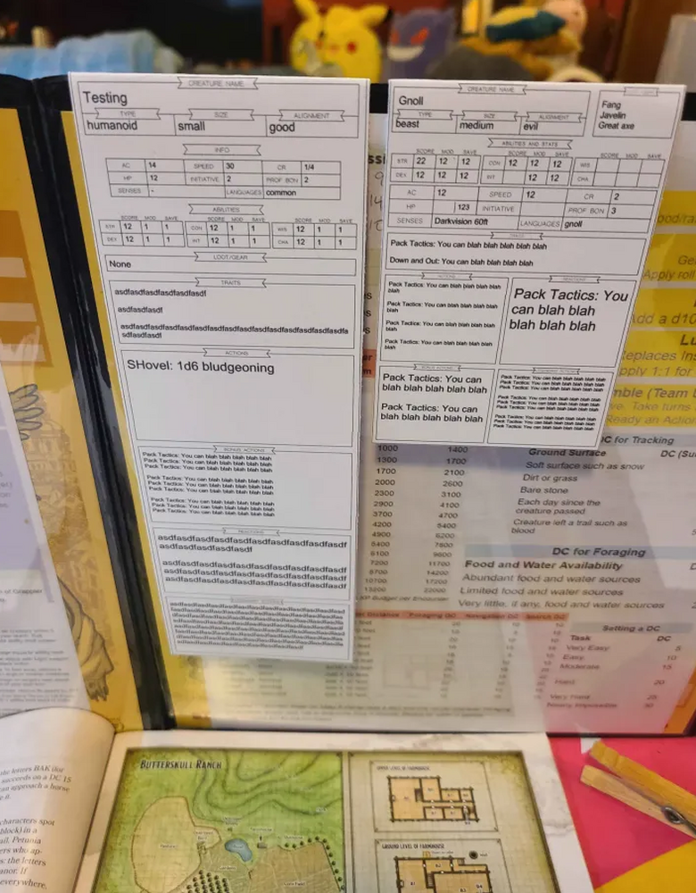 TTRPG: Fillable Stat Blocks by DanVelasquezArt