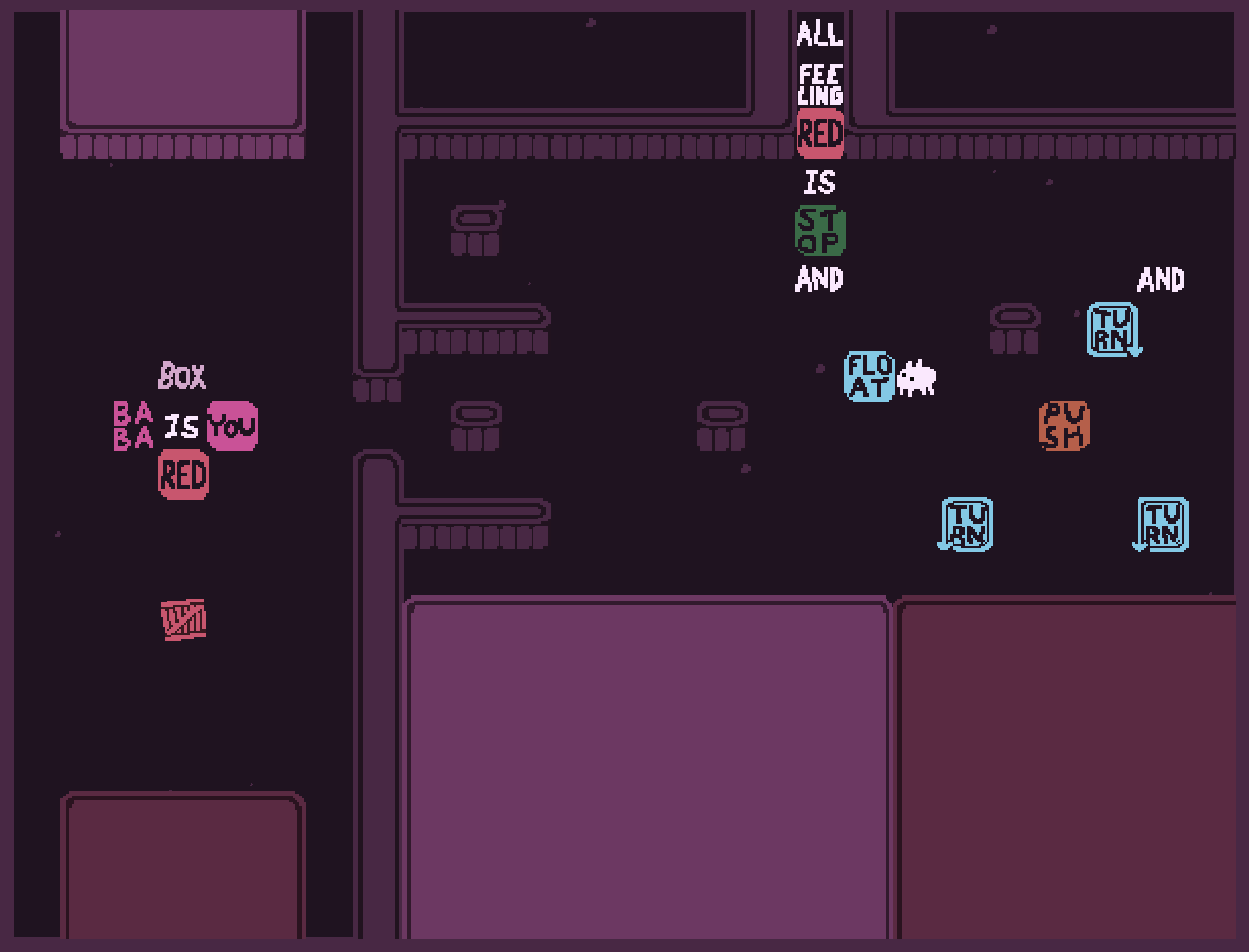 Court Of The Competition 5 - Casting Call (Baba Is You Levelpack) by Shake Well