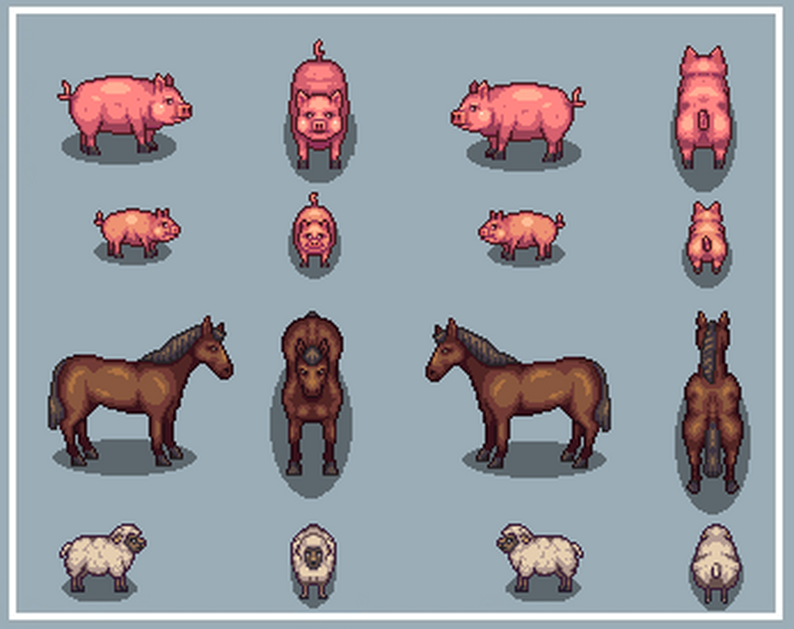 Animal Farm Project Sprite Pack 1.0 by Single Head Games