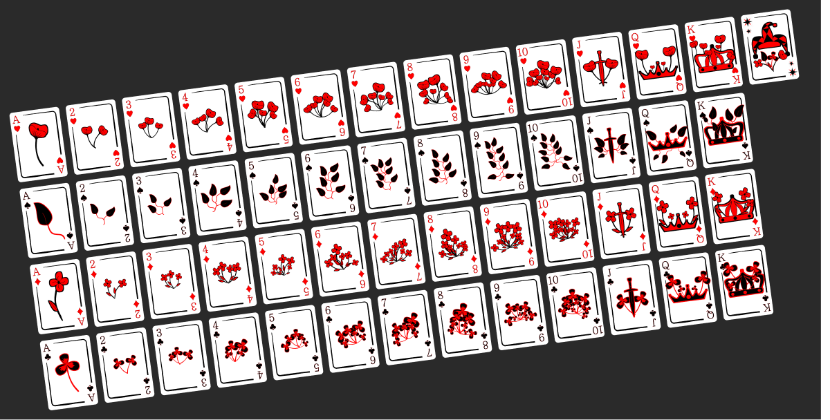 Flower Playing Cards by ZGameStudio