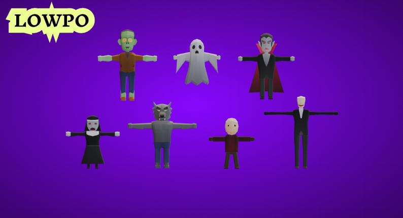 LOWPO: Horror Character Pack 3D – Free Models + Premium by Standout 7