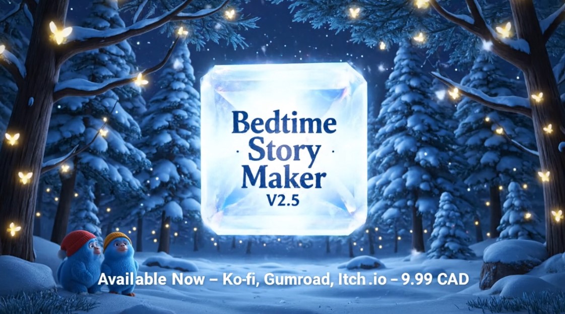 Bedtime Story Maker Windows App by iD01t Productions