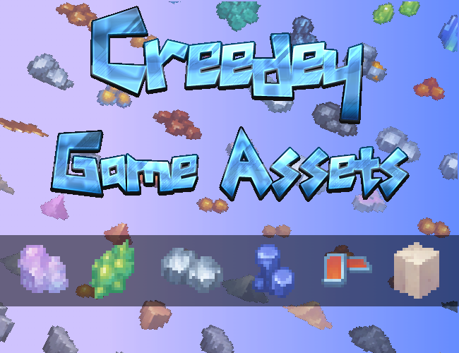 Game Icons Assets Pack - Resources | Crafting | 32x32 by Creedey