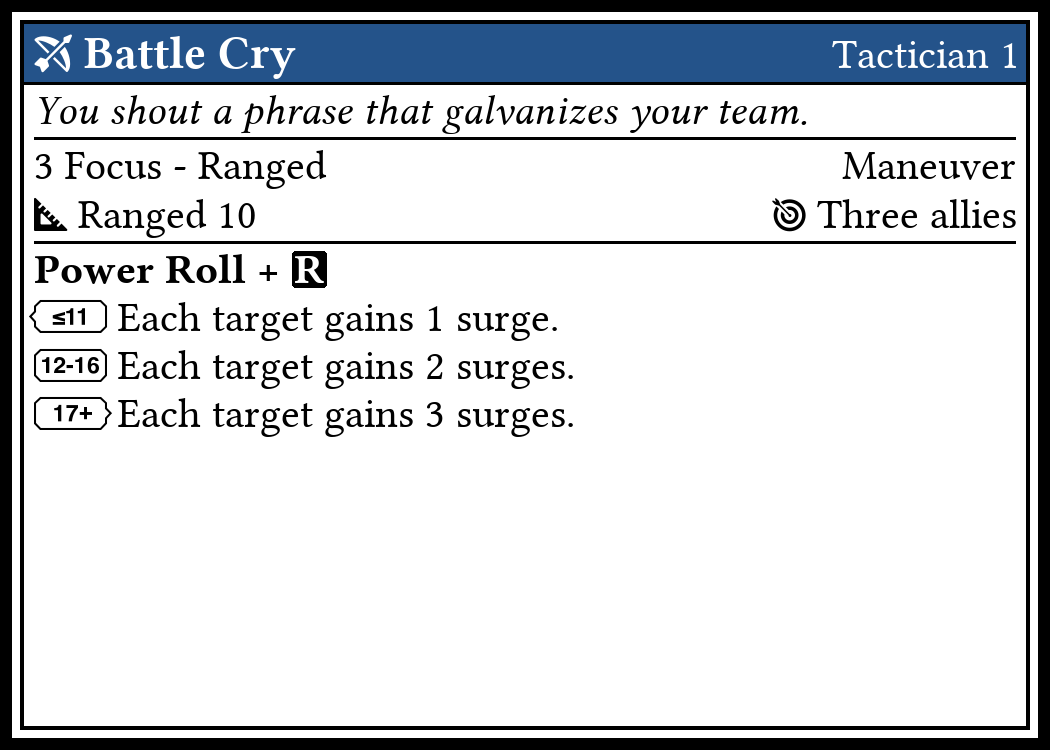 Draw Steel Ability Cards by NamelessYoungy