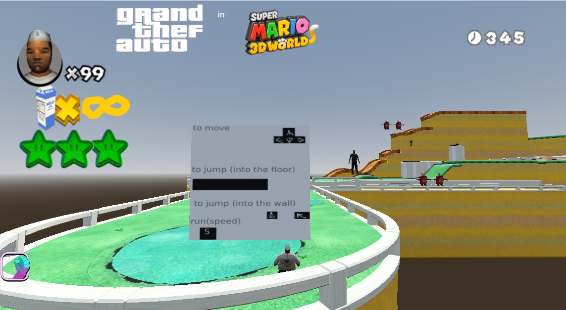 gta in Super Mario 3D world by Hello Bulbasaur