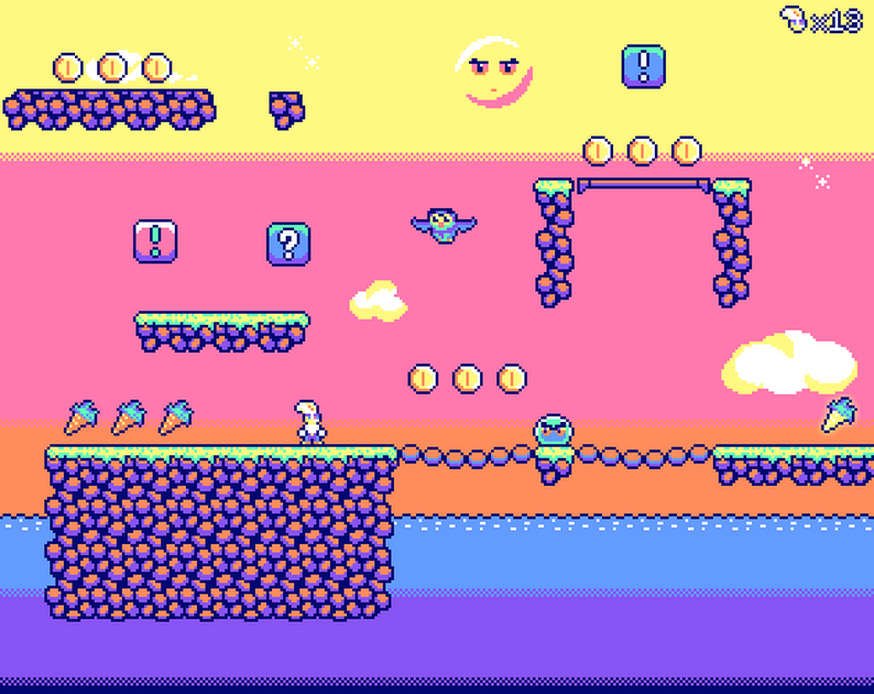 Hoppy 2D: 16-bit Platformer Asset Pack by Josee