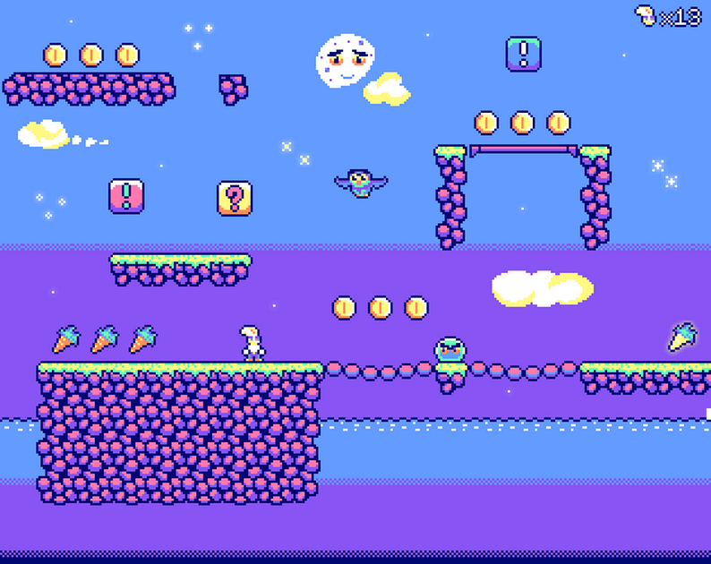 Hoppy 2D: 16-bit Platformer Asset Pack by Josee