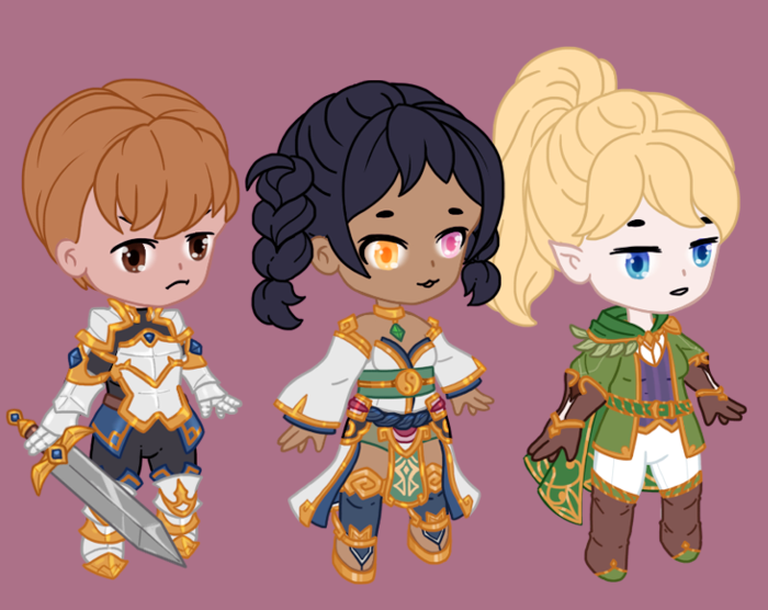 Fantasy armor 2 (chibi outfits) by MaelleMarylloup