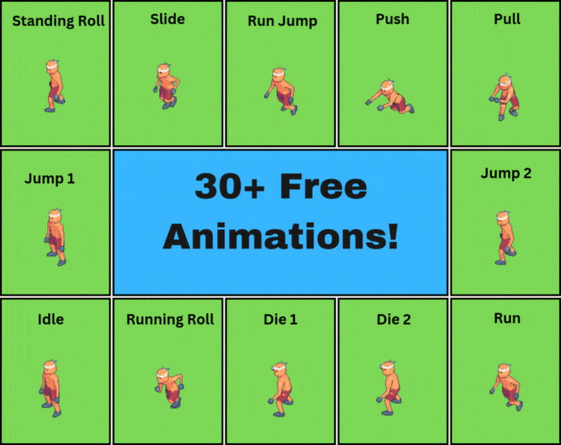 Free 8-Directional Melee Character by Hormelz