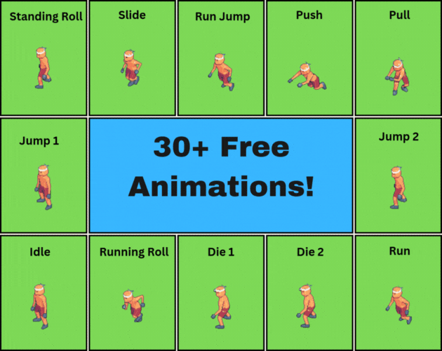 Free 8-Directional Melee Character by Hormelz