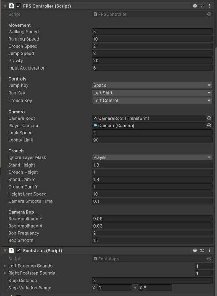 FPS Controller for Unity by yugg0