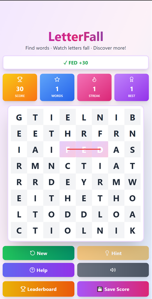 LetterFall by aeeatt