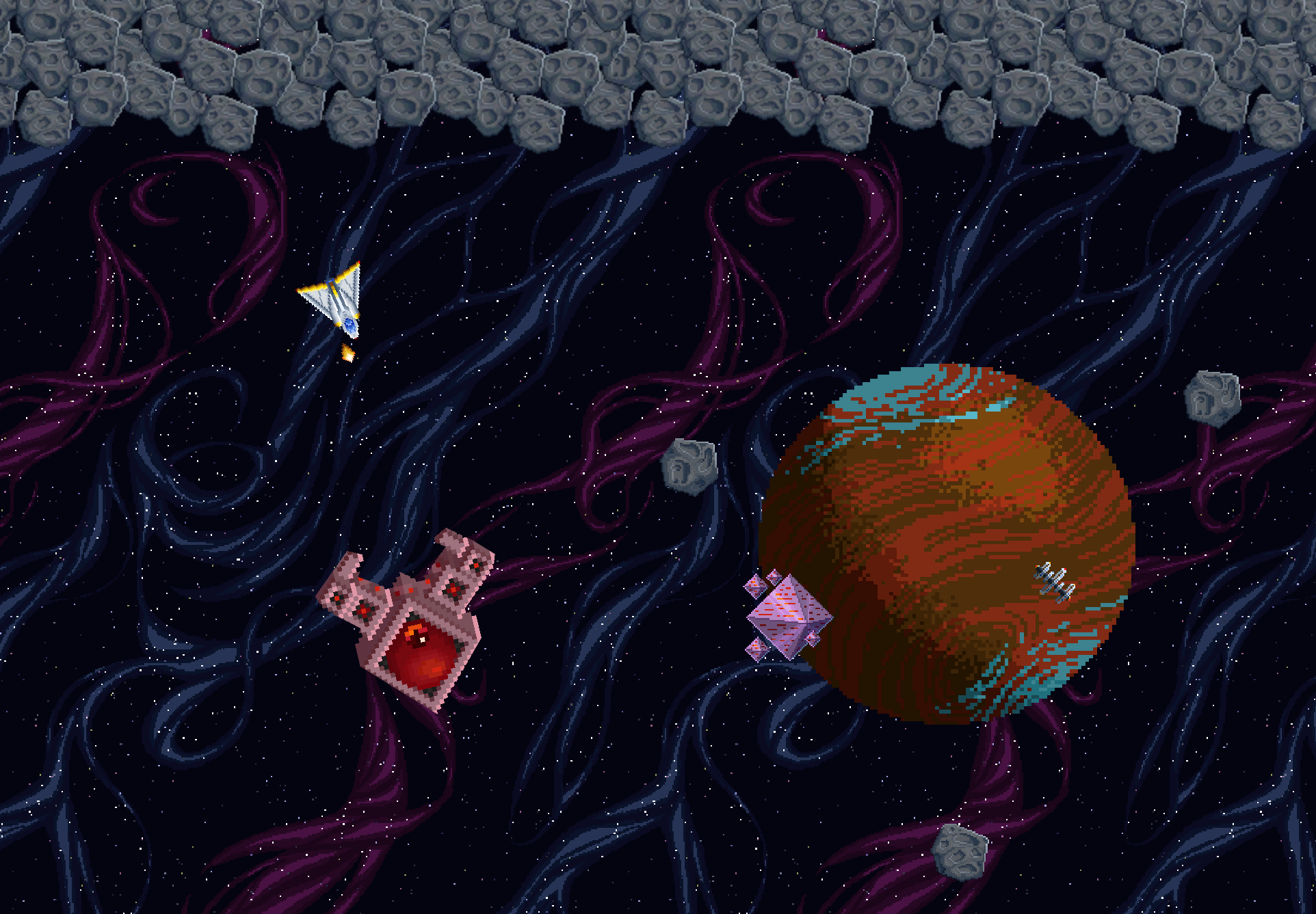 Alien Attack - 2D Shooter game by Pietrasn