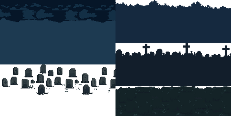 Cemetery Background -Pixel art by NeoPixelBoyCo