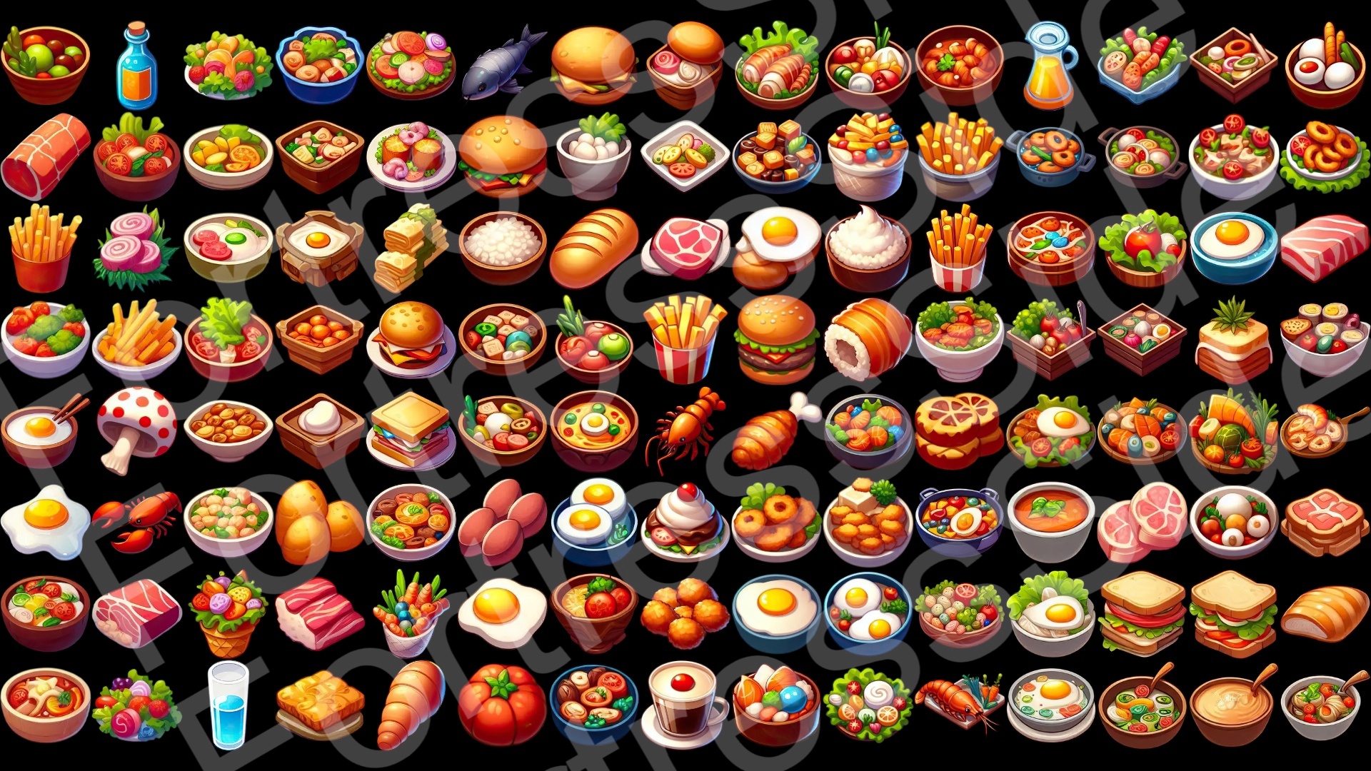 Pack 61 Food - 700+ Sprites by FortressSide