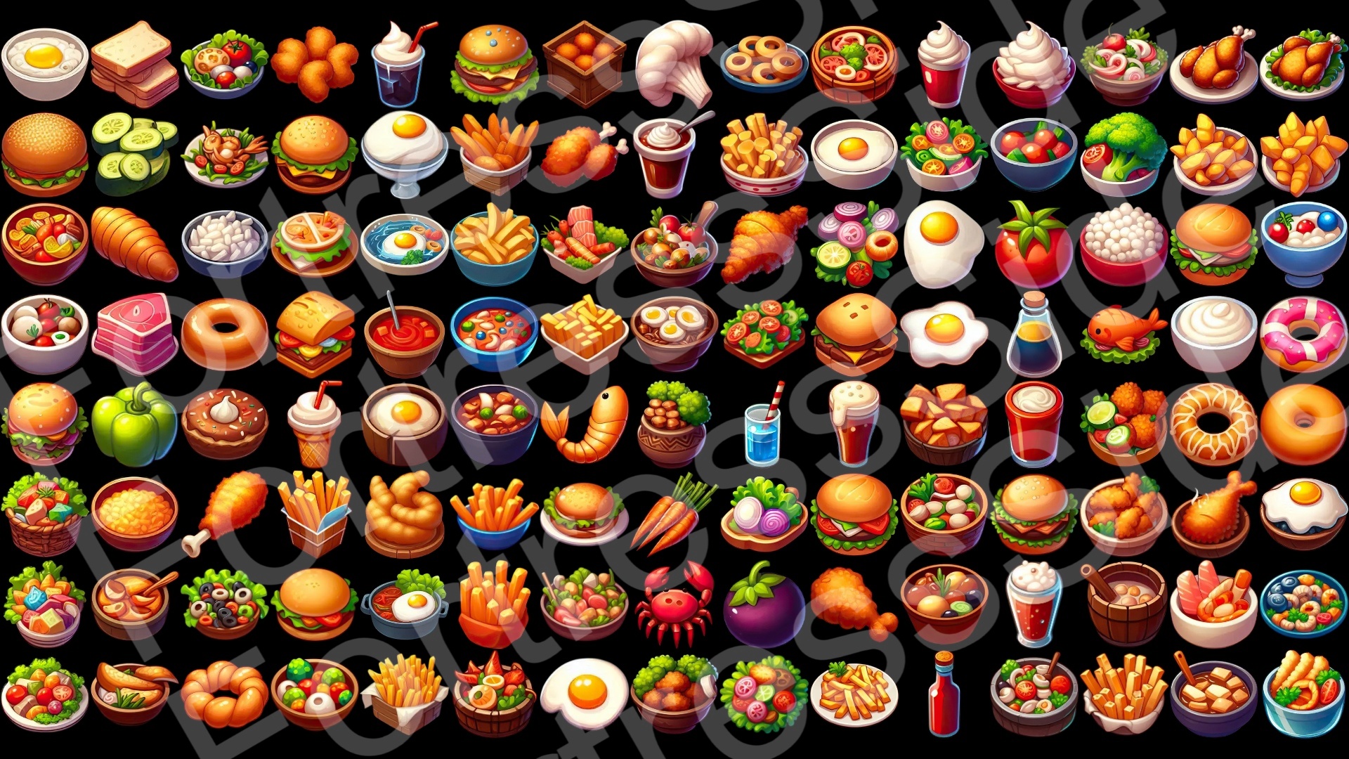 Pack 61 Food - 700+ Sprites by FortressSide