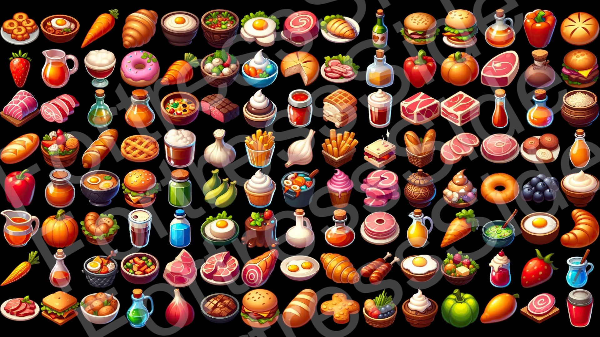 Pack 61 Food - 700+ Sprites by FortressSide