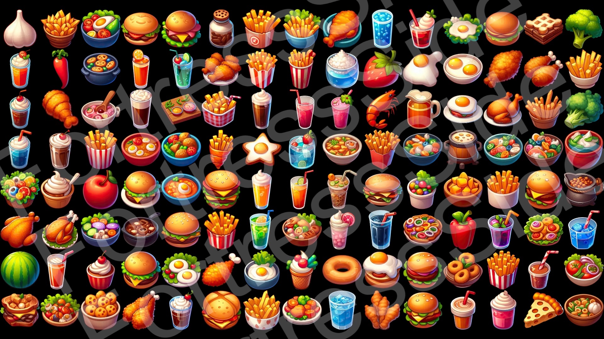 Pack 61 Food - 700+ Sprites by FortressSide