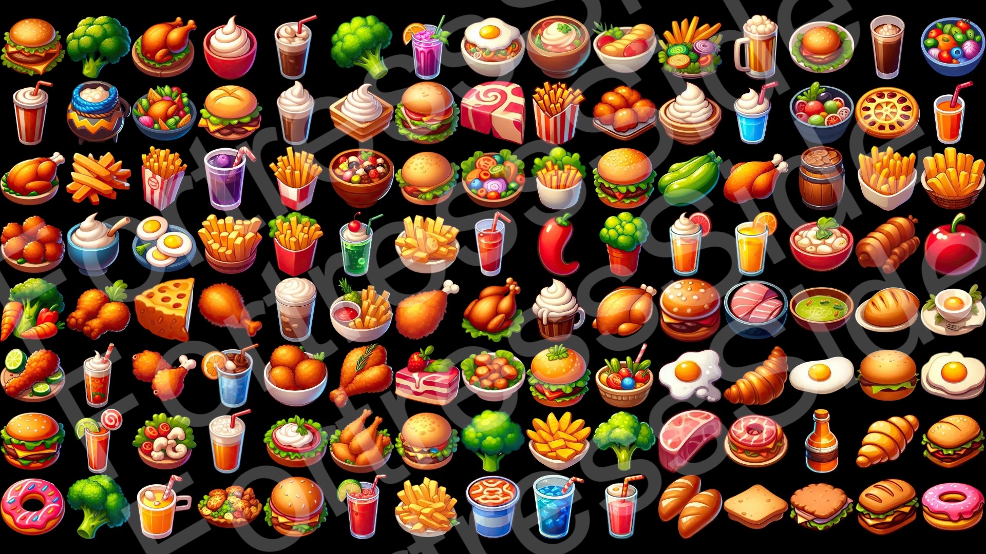 Pack 61 Food - 700+ Sprites by FortressSide