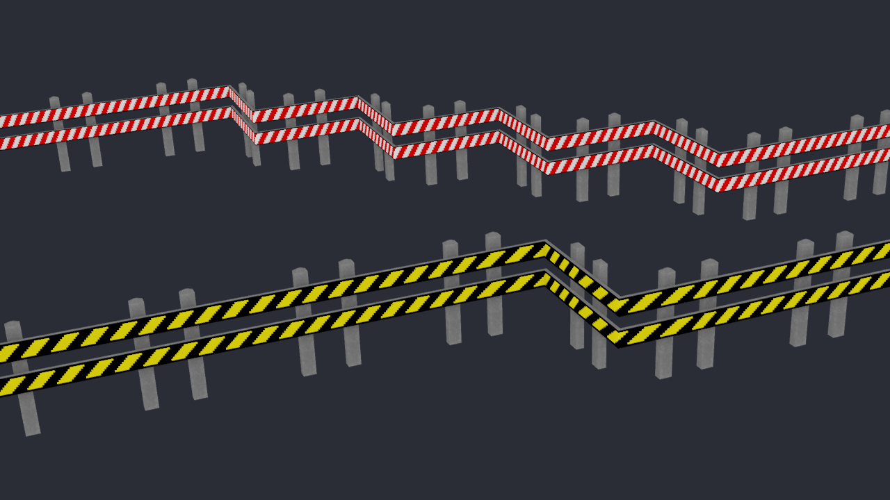 3D Road Signs - PSX Style by maridany