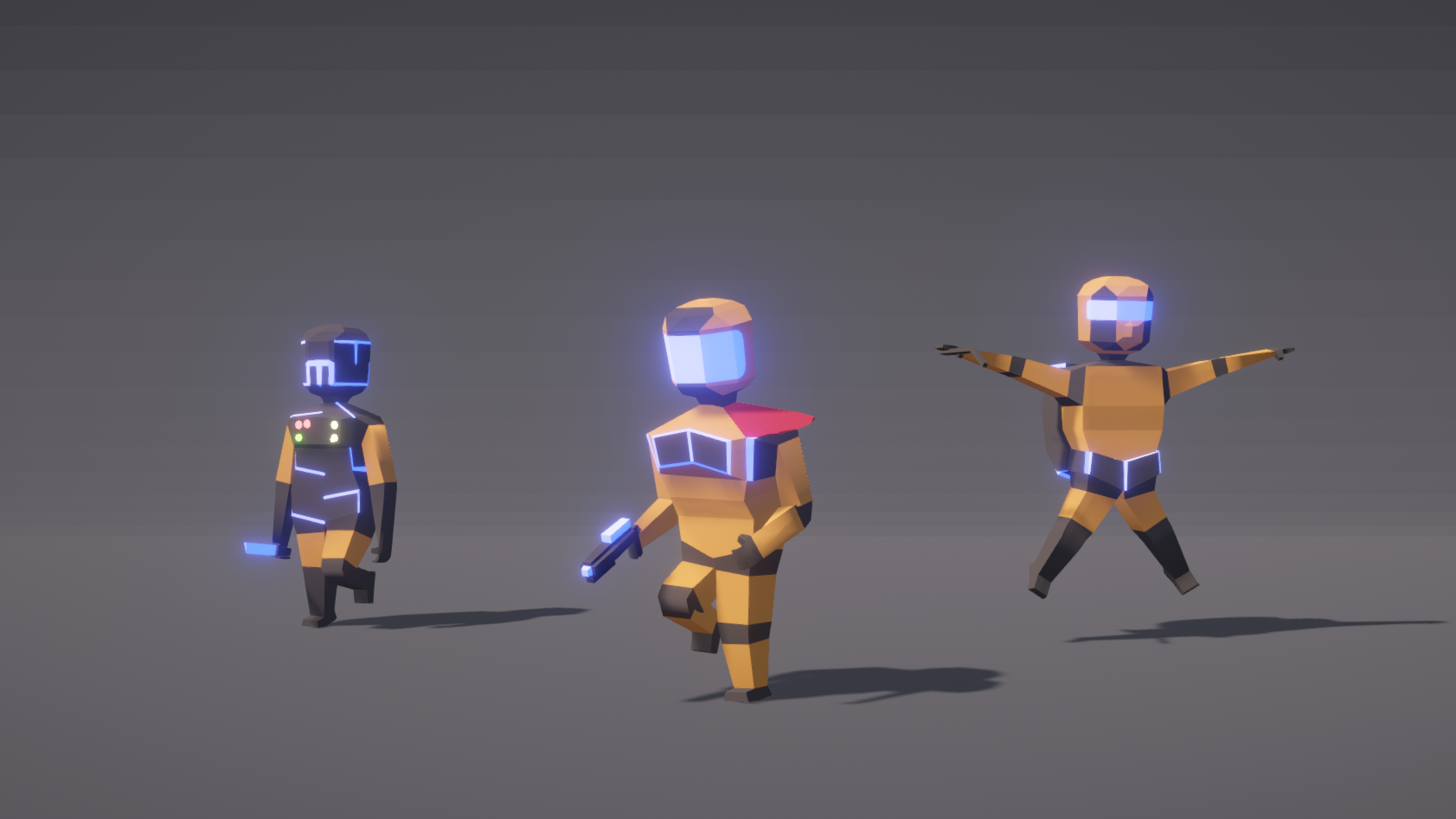 Low-Poly Sci-Fi Crew Pack by Teacup Interactive