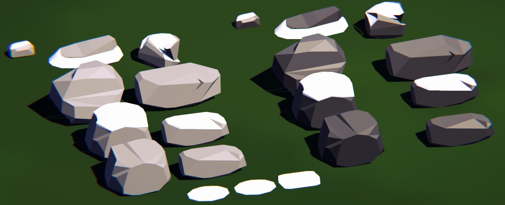 Snowy-Autumn Low Poly Environmental Assets by TweakedStudios