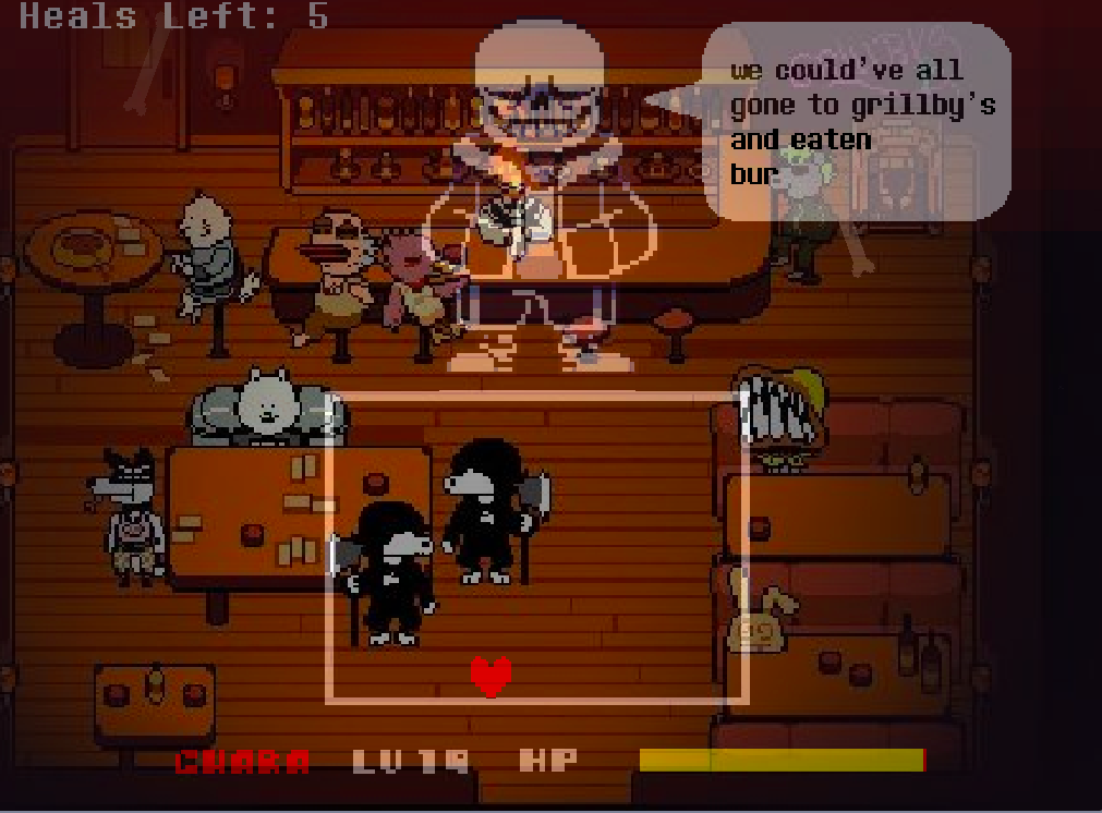 Hard mode sans fight (Undertale) by 2D_3D